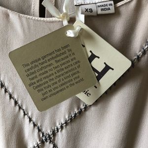 Haute Hippie | Dresses | Haute Hippie Embellished Dress Buff Color ...